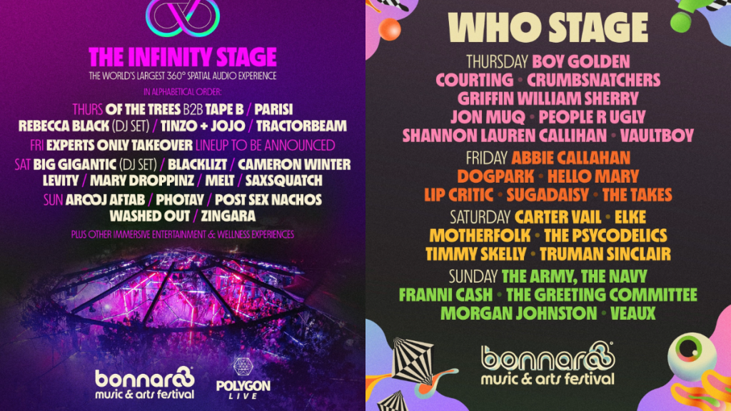 BONNAROO 2025 UPDATE: INFINITY & WHO STAGES & MORE!