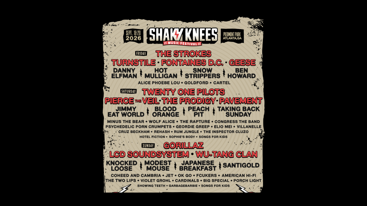 The Strokes, Twenty One Pilots & Gorillaz Lead Shaky Knees 2026